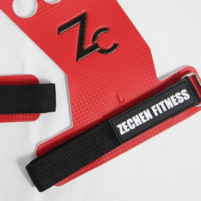 Cina Manopole di cuoio del carbonio del foro di allenamento 3 di ginnastica delle manopole di CrossFit di forma fisica in vendita