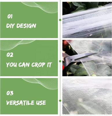 China Best 40 60 80 100 Mesh White HDPE Anti Insect Net Aphid Proof Netting for Greenhouse Power Source None for sale