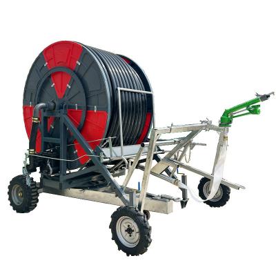 China 75 cm Diameter Agriculture Mobile Irrigation System with Sprinkler and Travelling Hose Reel for sale