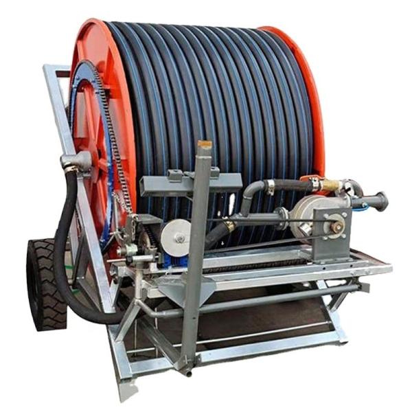 Quality Metal Hose Reel Irrigation System with Travelling Sprinkler Gun The Ultimate for sale