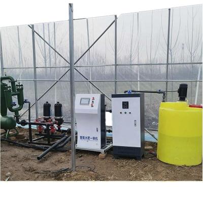 China Soilless Cultivation Intelligent Drip Irrigation Water and Fertilizer Integrated Machine with Metal Material 80 KG Capacity for sale