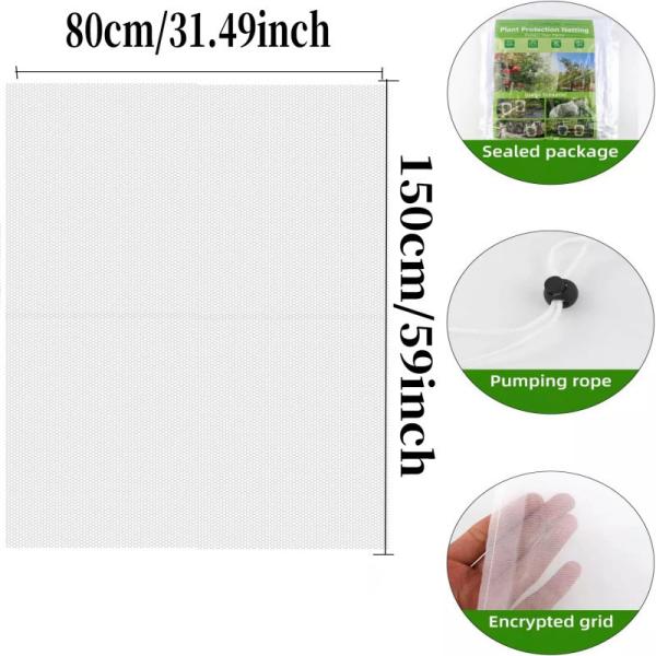 6*9inch Nylon Mesh Netting Bag for Garden Plant and Fruit Protection Say Goodbye to Harmful Pesticides