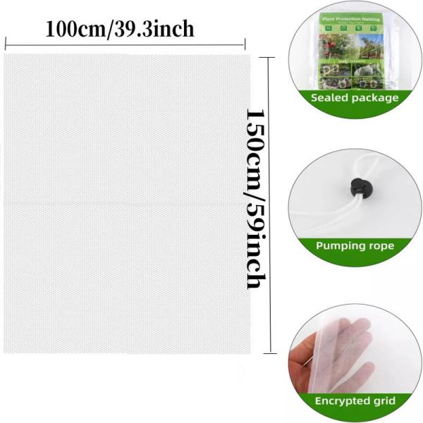 6*9inch Nylon Mesh Netting Bag for Garden Plant and Fruit Protection Say Goodbye to Harmful Pesticides