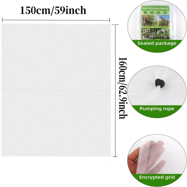 6*9inch Nylon Mesh Netting Bag for Garden Plant and Fruit Protection Say Goodbye to Harmful Pesticides