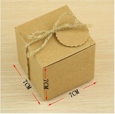 Cina scatola di carta cosmetica di trucco di promozione della corda del legame A di 7x7x7CM in vendita