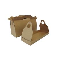 China Recycled Rectangular Empty Takeaway Cookie Biscuit Packaging Boxes for sale