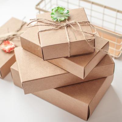 Cina Contenitore di regalo d'imballaggio del cassetto di carta kraft della scatola di DIY Logo Vintage Craft in vendita
