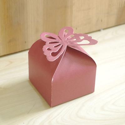 Cina Contenitori di regalo Pearlized impressi di lusso di favore di nozze con l'arco in vendita