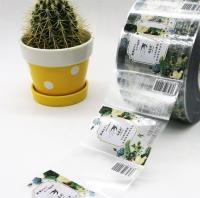 China Embossed Transparent Custom Sticker Labels Adhesive Label Sticker for sale