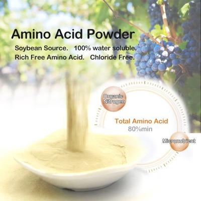China 100% Water Soluble Free Amino Acids Organic Fertilizer For Hydroponic Cultivation for sale