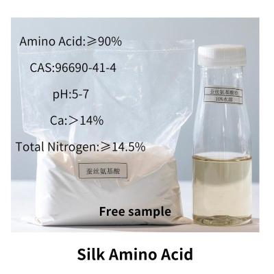 China Hydrolyzed Silk Amino Acids Raw Material White Powder Silk Peptide for sale