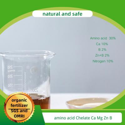 China Organic Agricutural Fertilizer Amino Acid Chelate Trace Elements 10% Water Solubility for sale