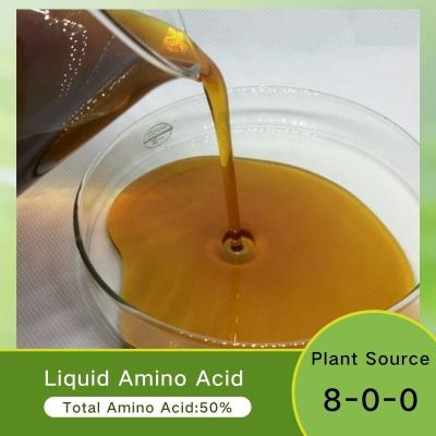 China Ph5-7 50% Amino Acid Liquid 100% Organic Fertilizer Protein Hydrolysate Liquid for sale