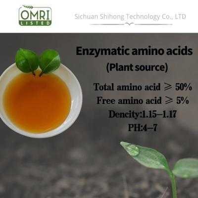 China Plant Based Enzymatic Amino Acid Liquid Fertilizer Amino Acid 50% 8-0-0 for sale