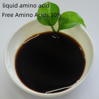 China Bio Dark Brown Liquid Free Amino Acid Organic Fertilizer 30% For Drip Irrigation for sale