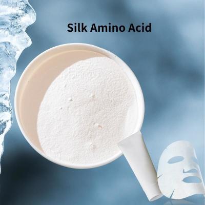 China SAAs Hydrolyzed Silk Amino Acid White Powder Silk Protein For Hair Skin Body for sale