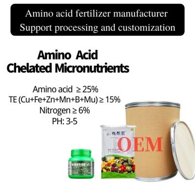 China Agricultural Amino Acid Powder Fertilizer Chelate Micronutrients Organic Crop Fertilizers for sale