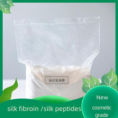China Hydrolyzed Silk Fibroin Silk Peptides White Powder Cosmetic CAS 96690-41-4 for sale