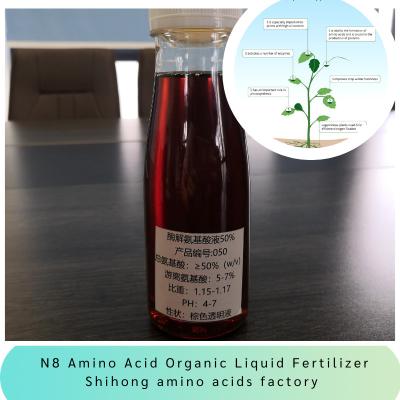 Cina Peptidi fogliari liquidi organici Biostimulants del fertilizzante dell'aminoacido N8-0-0 degli enzimi per la pianta in vendita