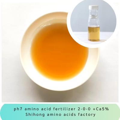 China Enzymatic Amino Acid Chelated Calcium 5% NPK 2-0-0 Organic Nitrogen Liquid Fertilizer Chlorine Free for sale
