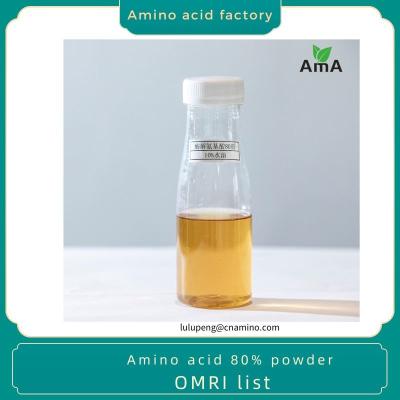 China Amino Acid Organic Fertilizer OMRI list amino acid 80% powder 14-0-0 for sale