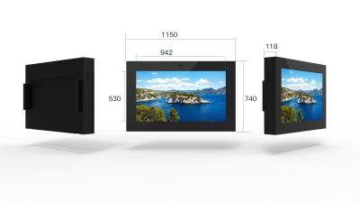 China Dedi  43 inch outdoor High brightness Horizontal LCD Screen for church entrance for sale