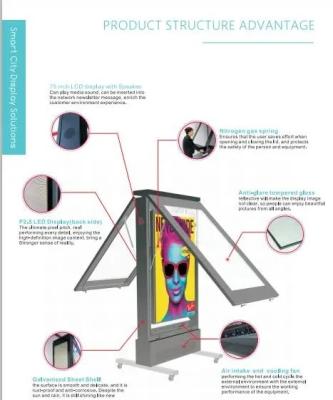 China 49 Inch Outdoor LCD Digital Signage High Resolution Double Side All In One 50/60 HZ for sale