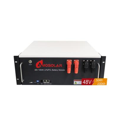 China Energy Storage Solution 48V/51.2V Rack Mounted Lithium Batteries with High Capacity for sale
