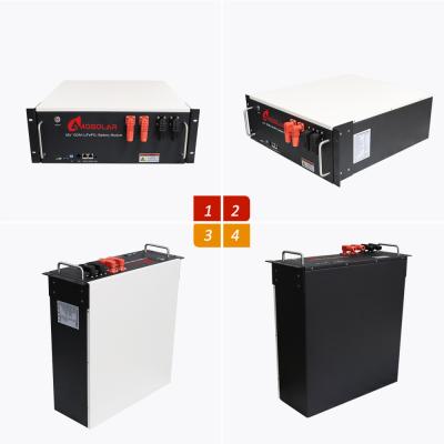 China Energy Storage Solution 48V/51.2V Rack Mounted Lithium Batteries with High Capacity for sale