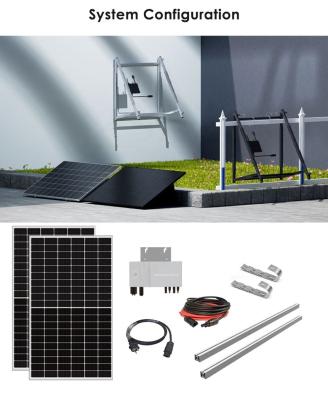 China 600w 800w 1000w Solarenergiesystem auf dem Netz Microinverter PV Anlag mit Dachmontage zu verkaufen