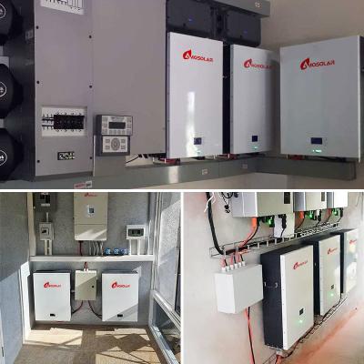 China 48V 51.2V Lithium Batteries for Solar Systems Room Temperature Storage 6000 Cycle Life for sale