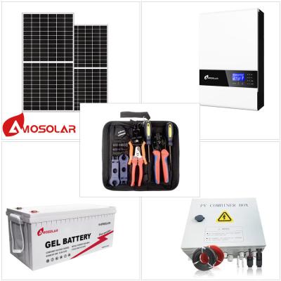 Cina 5KW 8KW 10KW Sistema di energia solare Costo per la casa fuori dalla rete Full Set PWM Controller Tipo in vendita