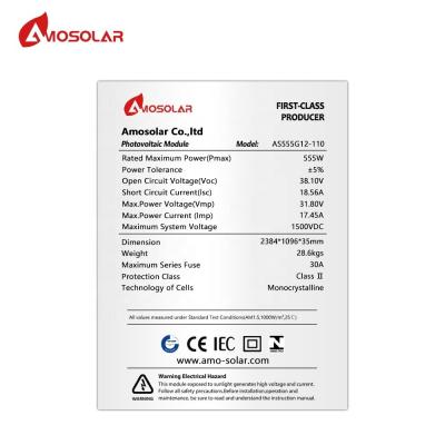 China Upgrade Your Solar Panel System with Amosolar Ground Mounting Brackets 500w 550w 555w for sale