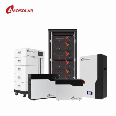 China 48v 51.2v 100Ah 200Ah Lithium Lifepo4 Prismatic Cells Pack Bms Screen Rack for Storage Systems for sale