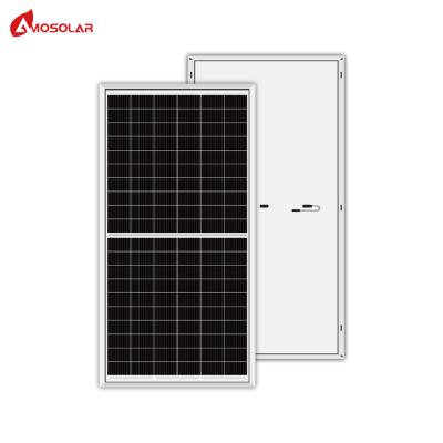 China Mono Solar Cell IP68 Rated Junction Box 575w 605w Watt PV Module Half Cell Solar Panel for sale
