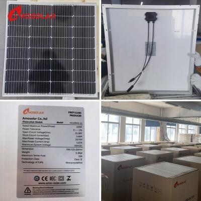 Cina AS100M6-32 Pannello solare 18V 160W Modulo 100W 120W 150W 200W 250W 300W Voltaggio a circuito aperto in vendita