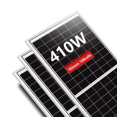 Cina Amosolar 410W Half Cell Monocristalline Solar Panel con box di giunzione IP68 in vendita