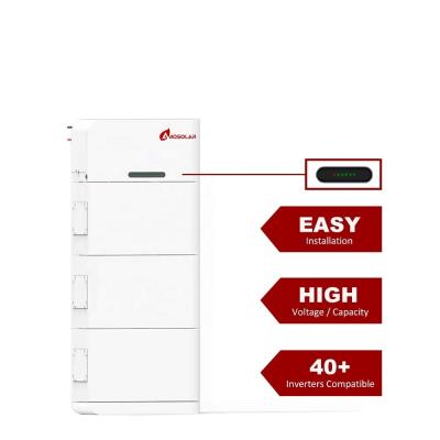 China 10kwh 15kwh 20kwh High Voltage LFP Lithium Iron Phosphate Stackable Rechargeable Batteries for sale