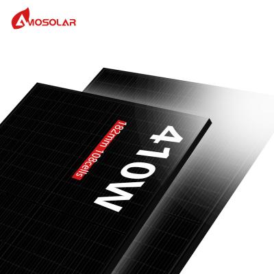 Cina 400w 410w 420w 430w Mono pannello solare con e N-TYPE Anodized Alluminio Legato telaio in vendita