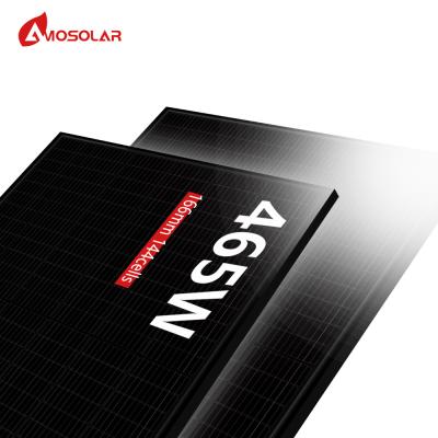 China Zwarte achterblad Mono All Black 144 cellen 440w 450w 460w 465w Zonnepanelen met TUV CE Te koop