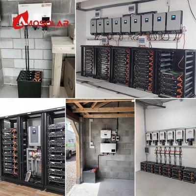 China Li-ion 48V 51.2V 100Ah 200Ah Lithiumbattery voor compatibiliteit met zonne-omvormers Te koop