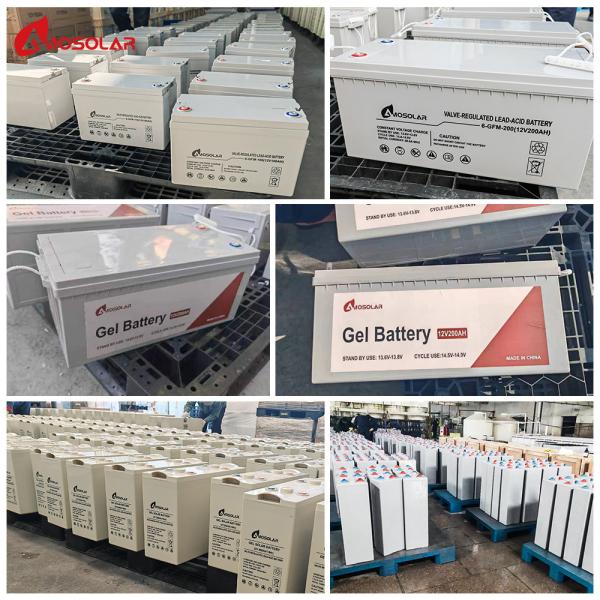 Quality 12V 24V 48V 100Ah 200Ah 300Ah GEL Lead Acid Battery for Solar PV Energy and for sale
