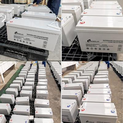 중국 방출 속도 1c 12V/24V/36V/48V 태양 에너지 저장용 젤 배터리 by Amosolar 판매용