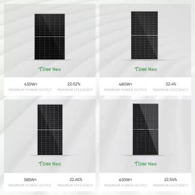China 22% Panel Efficiency 144 Cells N-Type Solar Panel For Solar Power System Junction Box for sale