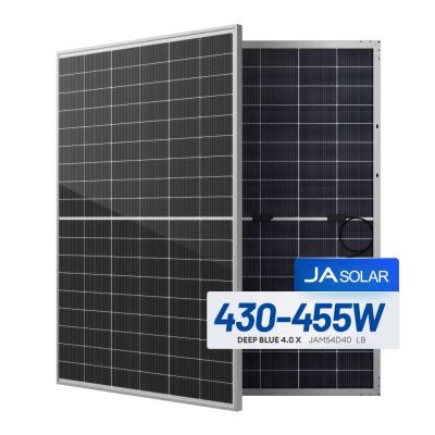 중국 JA 양면 태양광 패널 430W 435W 440W 445W 450W 455W 가정용 태양광 솔루션 시스템 판매용