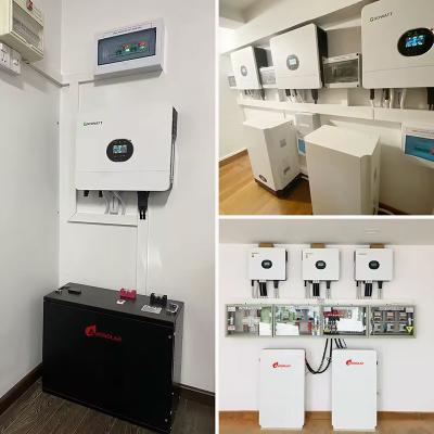 China Growatt SPF 6000 ES Plus 48V DC 220/230V AC Pure Sine Wave Solar Inverter Double MPPT for sale