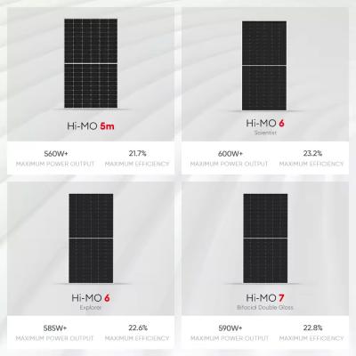 China Longi 585W 570W Solar Panel Power Generator All Black Panels for Solar Power System for sale