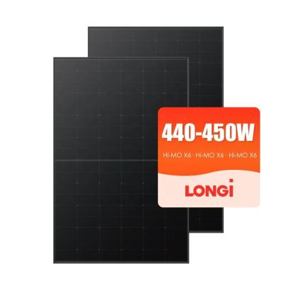 Cina LONGi Hi-MO X6 LR5-72HTH 565-600M Half Cell T Technology Pannello solare 590W 595W 600W in vendita