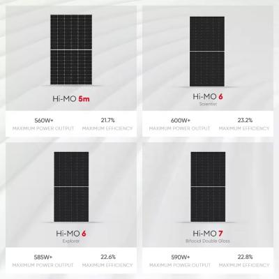 Cina Longi Hi-MO6 435w 440w 445w Moduli fotovoltaici monofaciali 182mmx182mm per sistema solare fotovoltaico domestico in vendita