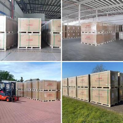 Cina Longi Hi-MO6 435w 440w 445w Moduli fotovoltaici monofaciali 182mmx182mm per sistema solare fotovoltaico domestico in vendita